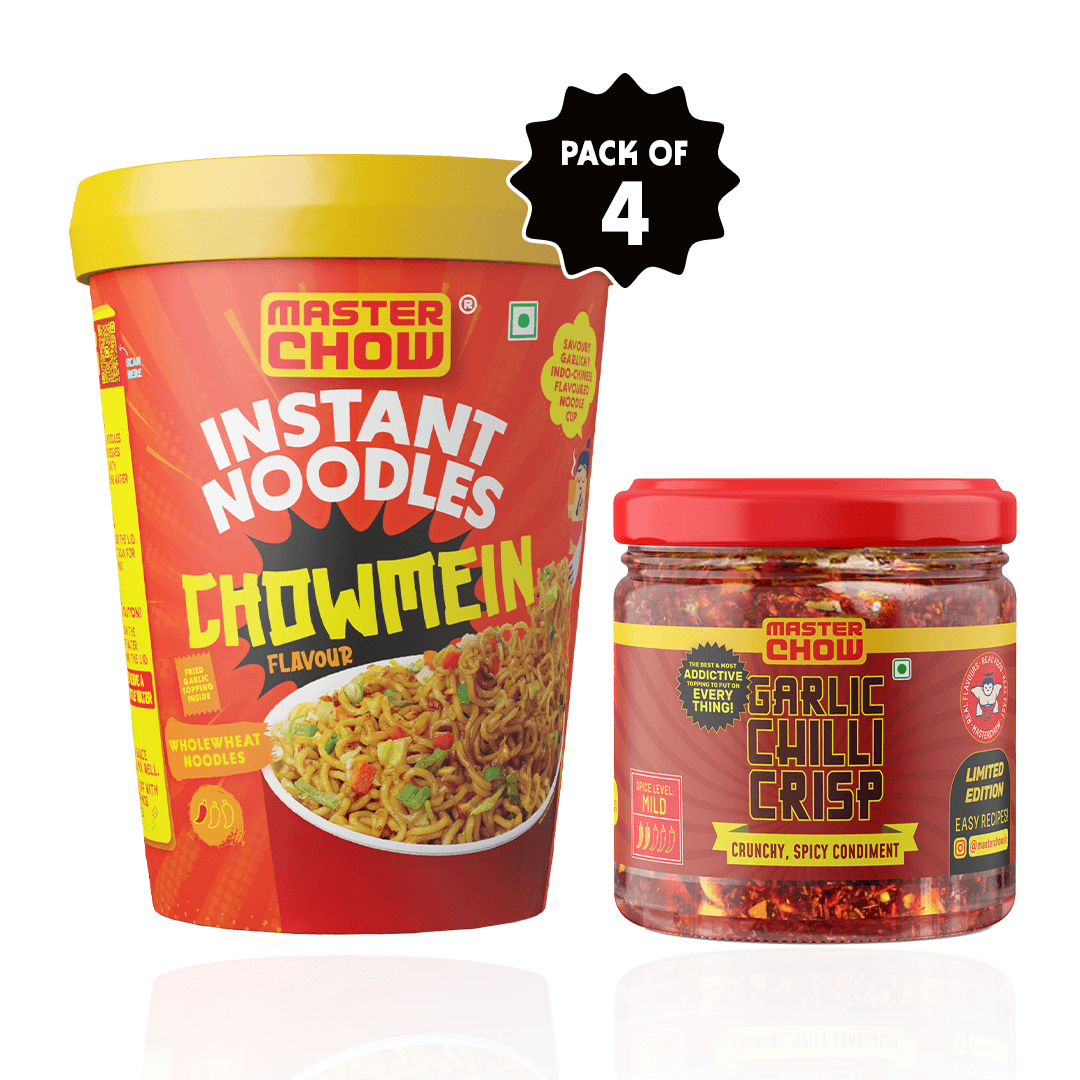 Chowmein Cup Noodles & Garlic Chilli Crisp – MASTERCHOW